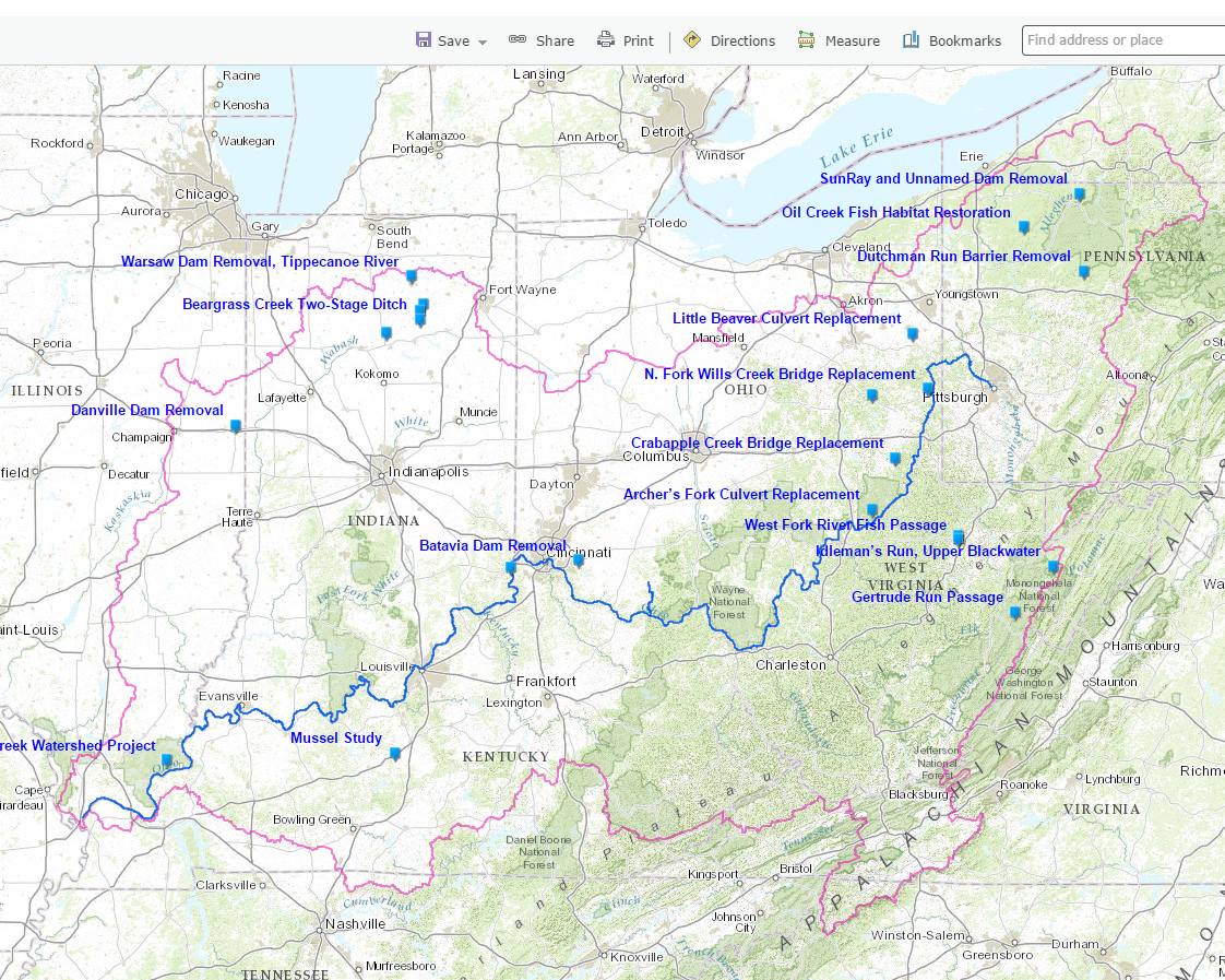Maps - Ohio River Basin Fish Hab